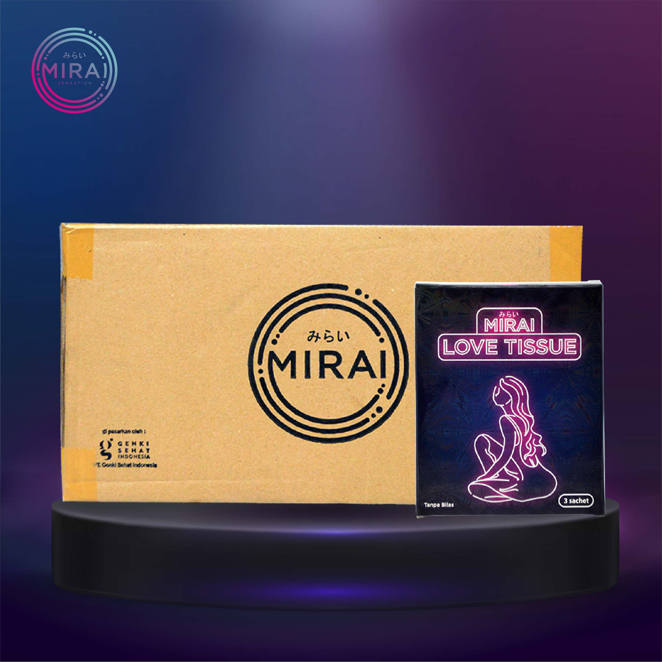 Mirai Love Tissue 240 Packs @3 Sachets – Mirai Sensation